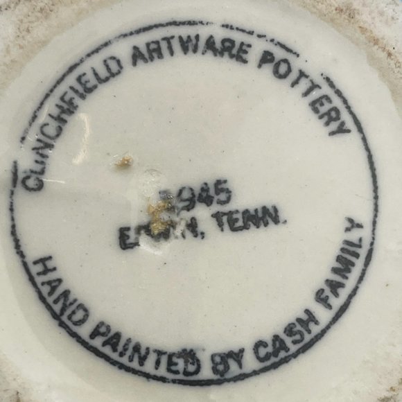 Clinchfield Art Pottery | Dining | Vintage 945 Cash Family Clinchfield ...